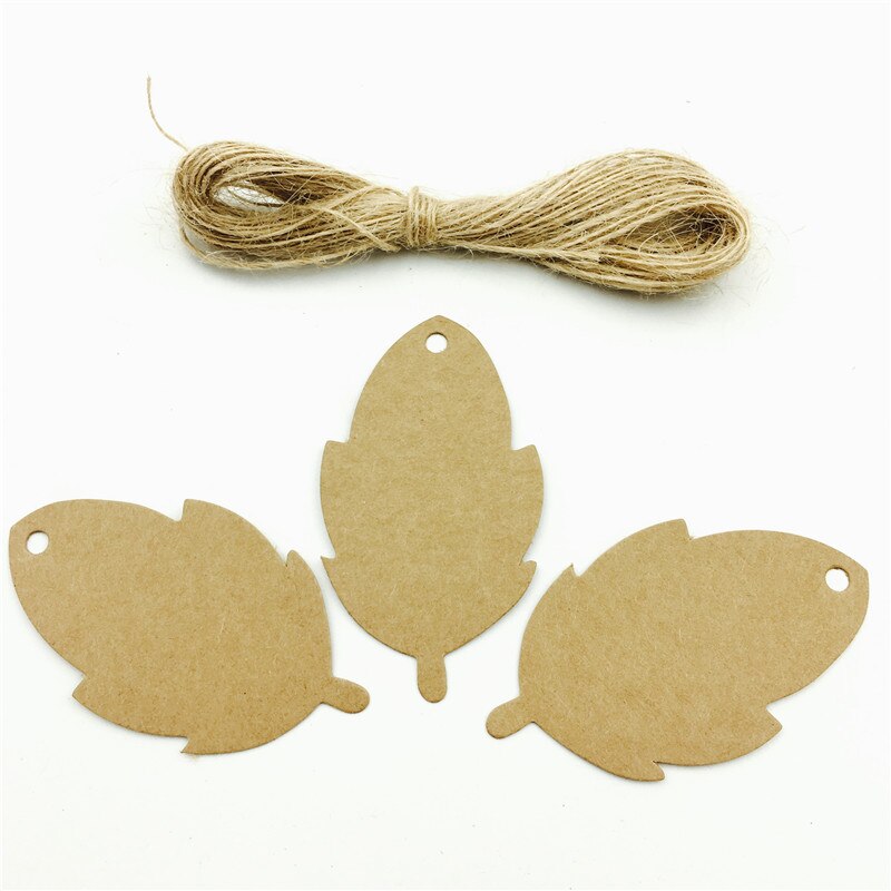 100pcs/lot White Black Brown Kraft Paper Tags DIY ... – Vicedeal