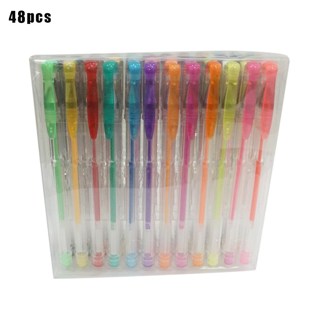 Gel Pen Art DIY Writing Drawing 48/100 Color Set A... – Vicedeal