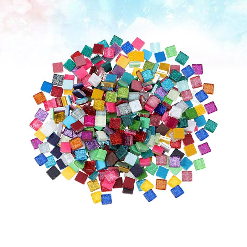 300g Square Crystal Glass DIY Material Colorful Mo... – Vicedeal