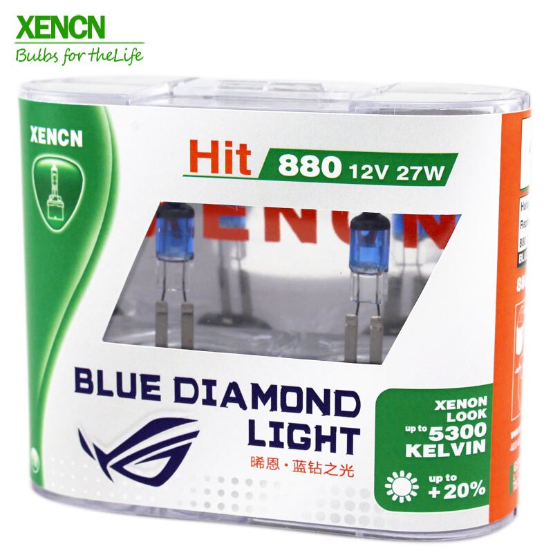 Xencn 880 h27w 12v 27w 5300k blå diamantljus halog... – Grandado