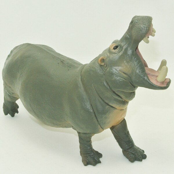 Wilde Grote Hippo Model Plastic Dier Speelgoed Hom... – Grandado