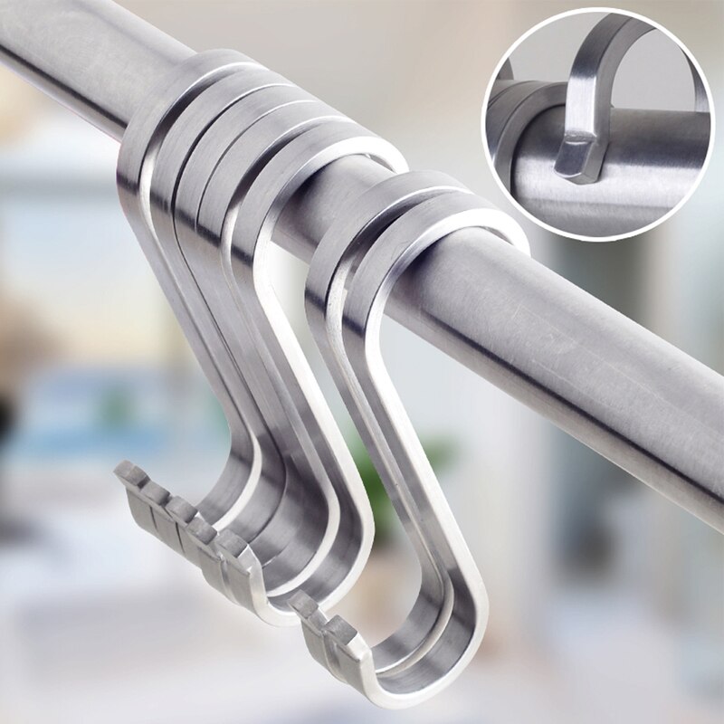 10PCS S Shape Hanging Hooks 304 Stainless Steel Fo... – Grandado