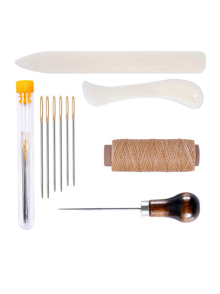 1Set Leather Craft Bookbinding Kit Starter Tools S... – Vicedeal
