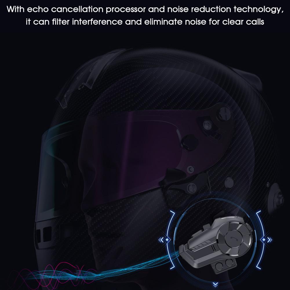 2 fahrer 800M Bluetooth 5,0 Intercom Motorrad Helm... – Grandado