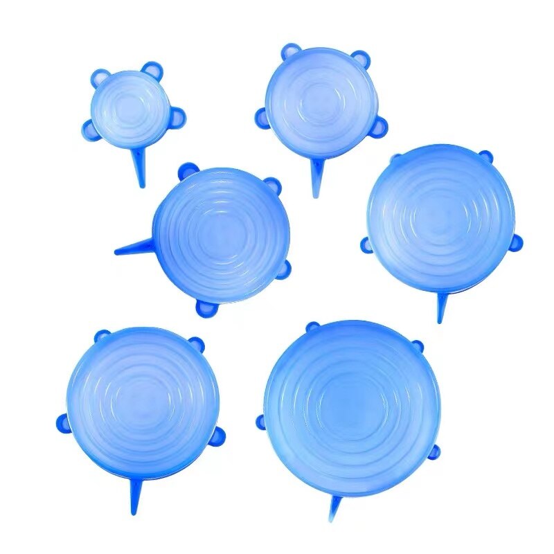 6pcs stretchable silicone lid reusable universal f... – Grandado