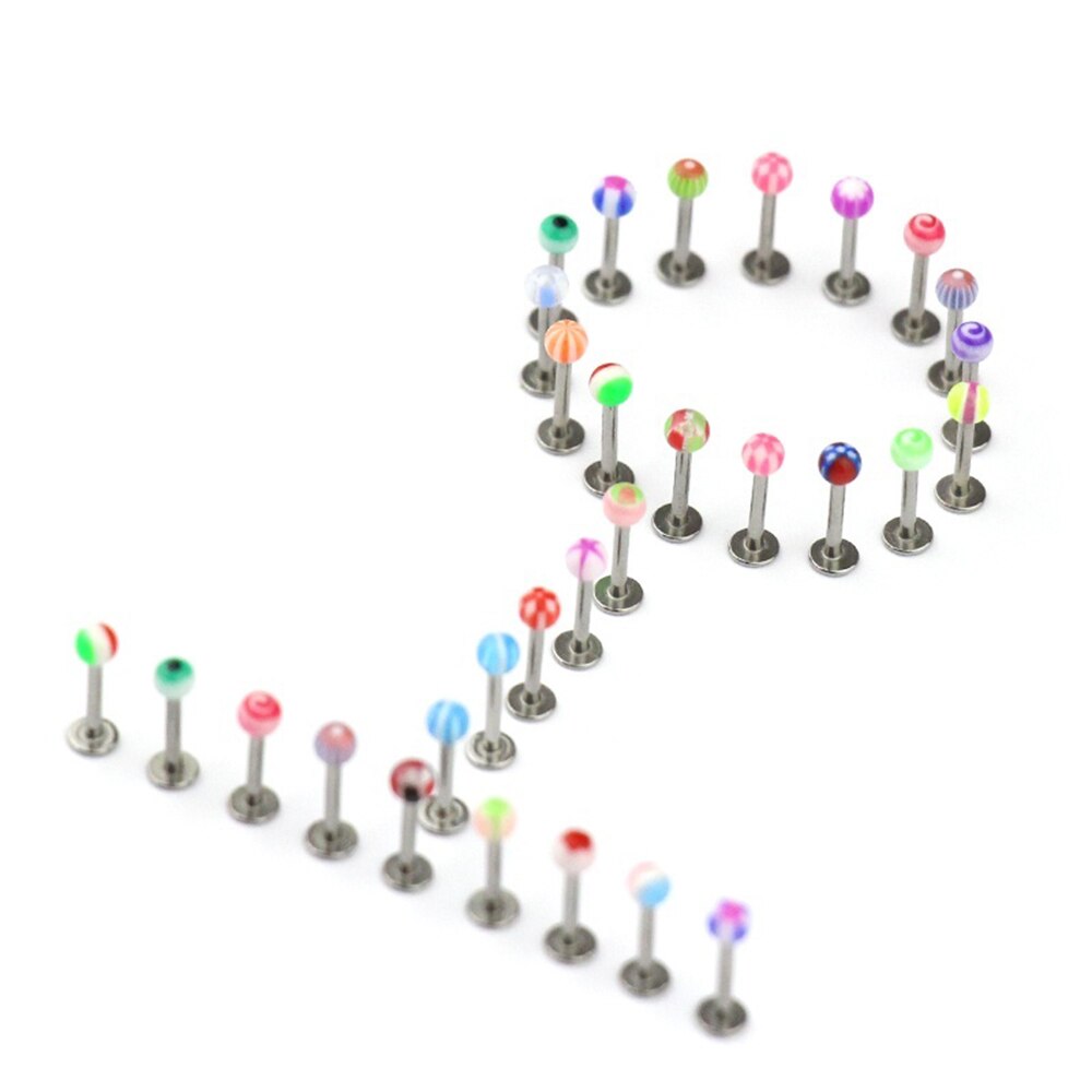 10 unids/lote acrílico labial labret Monroe anillo... – Grandado