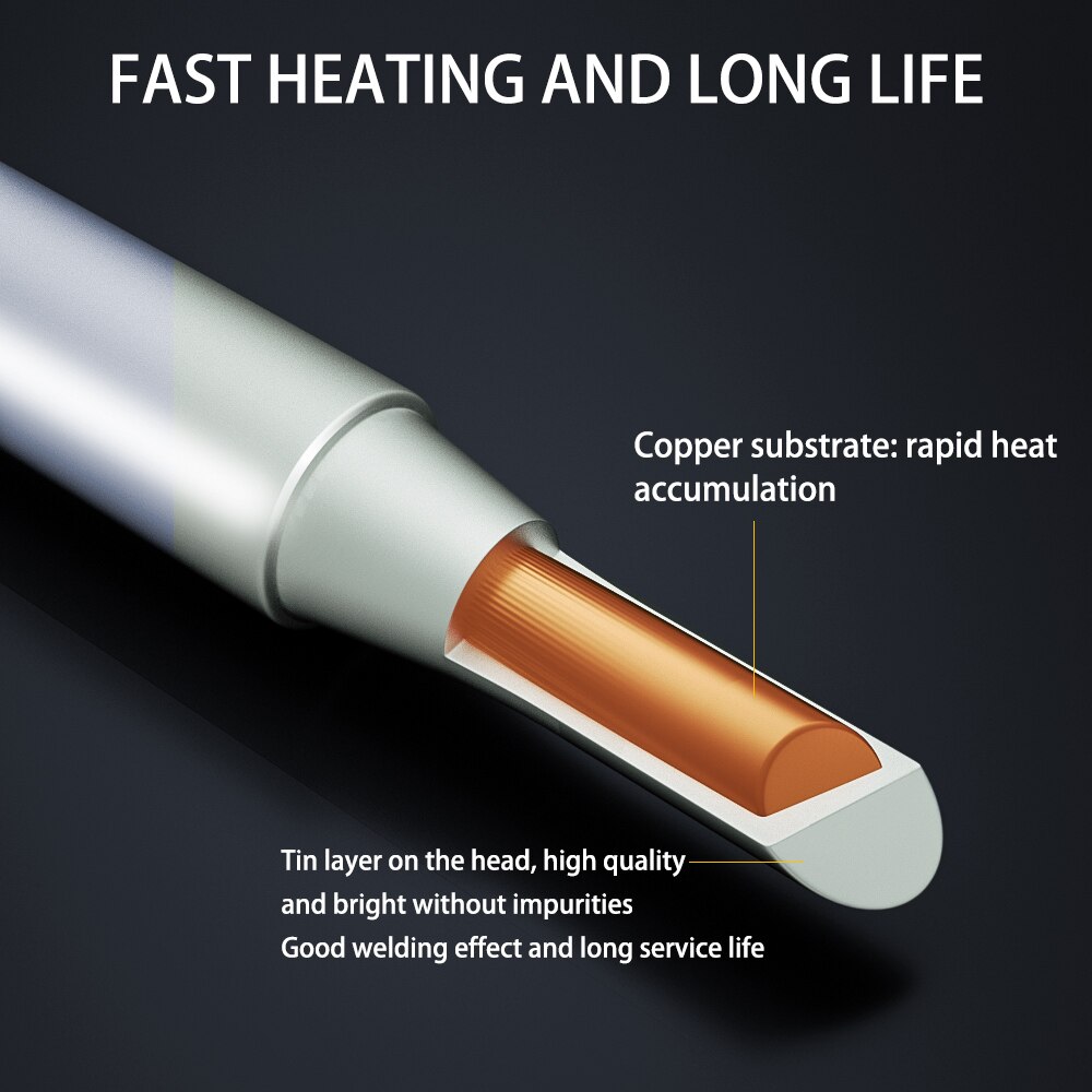 LUXIANZI 1pc Matte Soldering Iron Head Copper 900M... – Grandado