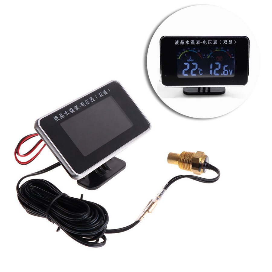 2 In 1 12 v/24 v Lcd-scherm Auto Truck Voltmeter V... – Grandado