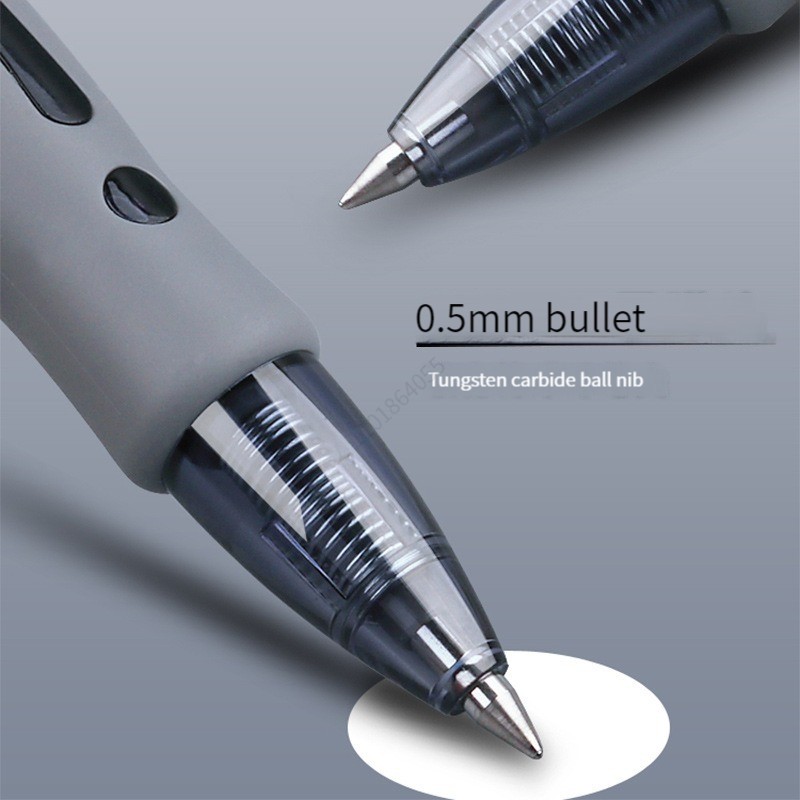 Haile Black Blue Red Ink Retractable Gel Pen 0.5mm... – Grandado