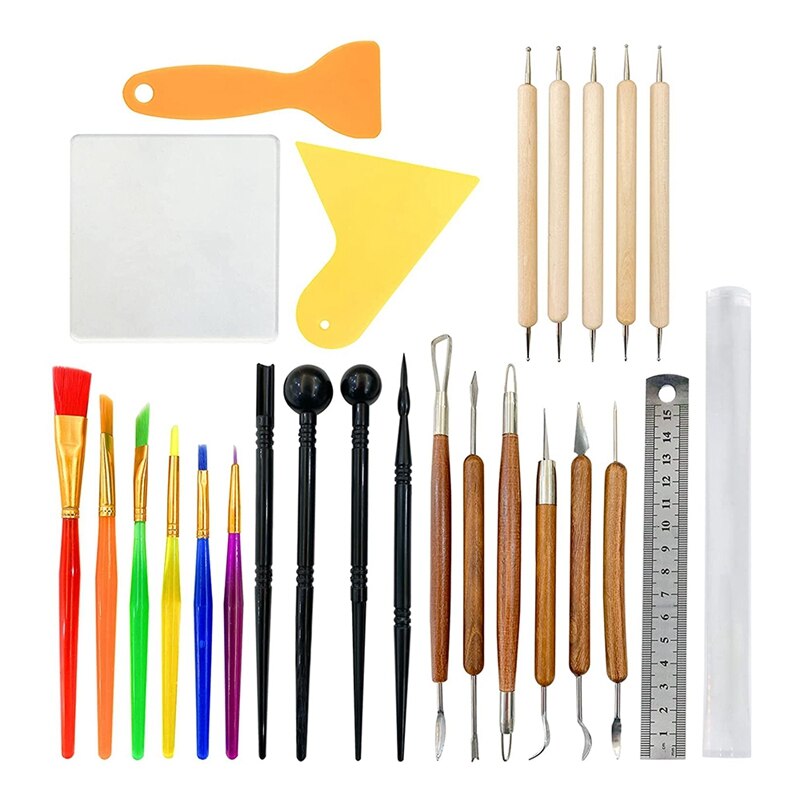26 Pcs Polymer Clay Sculpting Tools Kit Pottery Mo... – Vicedeal