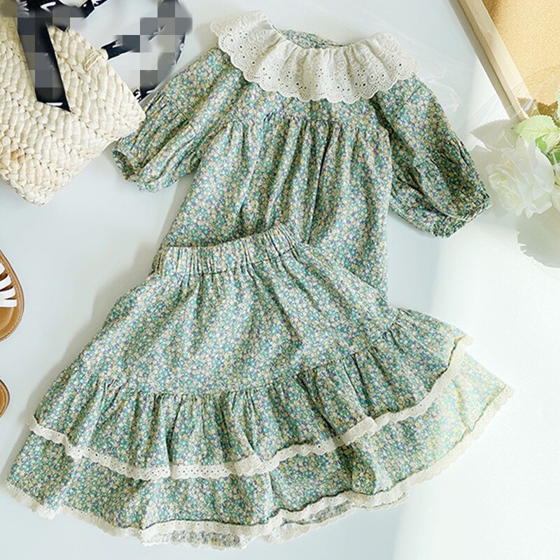 2 to 10 years kids girls summer floral print top w... – Grandado