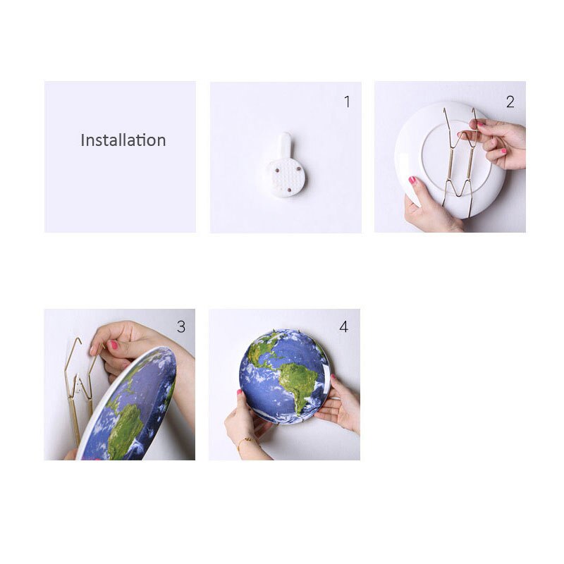 Ceramic Decorative Wall Plates Hanging Planet Dish... – Grandado