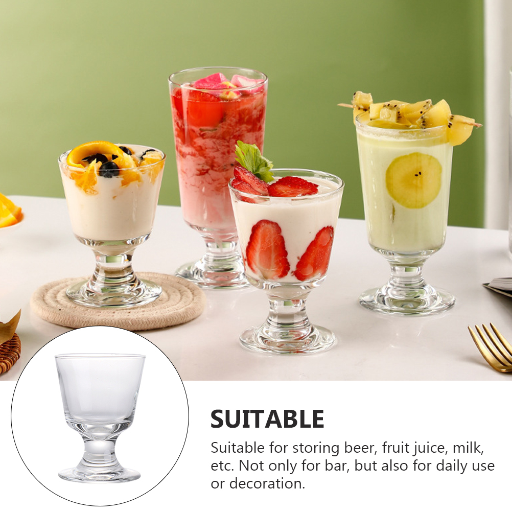 2Pcs Water Cups Yogurt Container Glass Mugs Portab... – Grandado