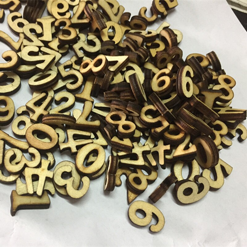 50pcs 0-9 Wooden Alphabet Letters Shapes Scramble ... – Grandado