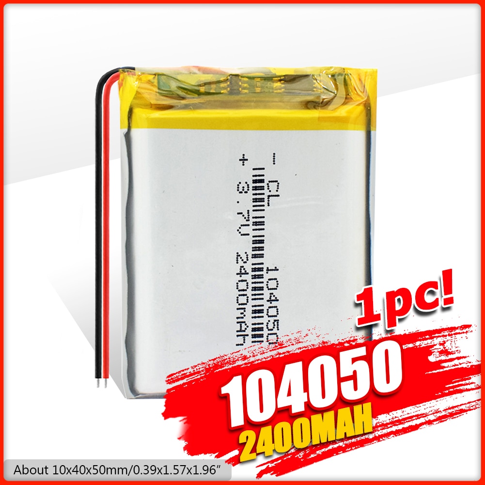 4Pcs Rechargeable 3.7V 2400mAh Li-Po Battery 10405... – Vicedeal
