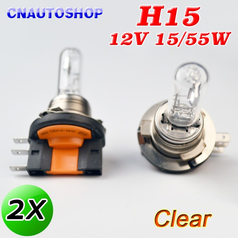 Hippcron Clear H15 Halogen Bulb 12V 15/55W 3800K C... – Grandado
