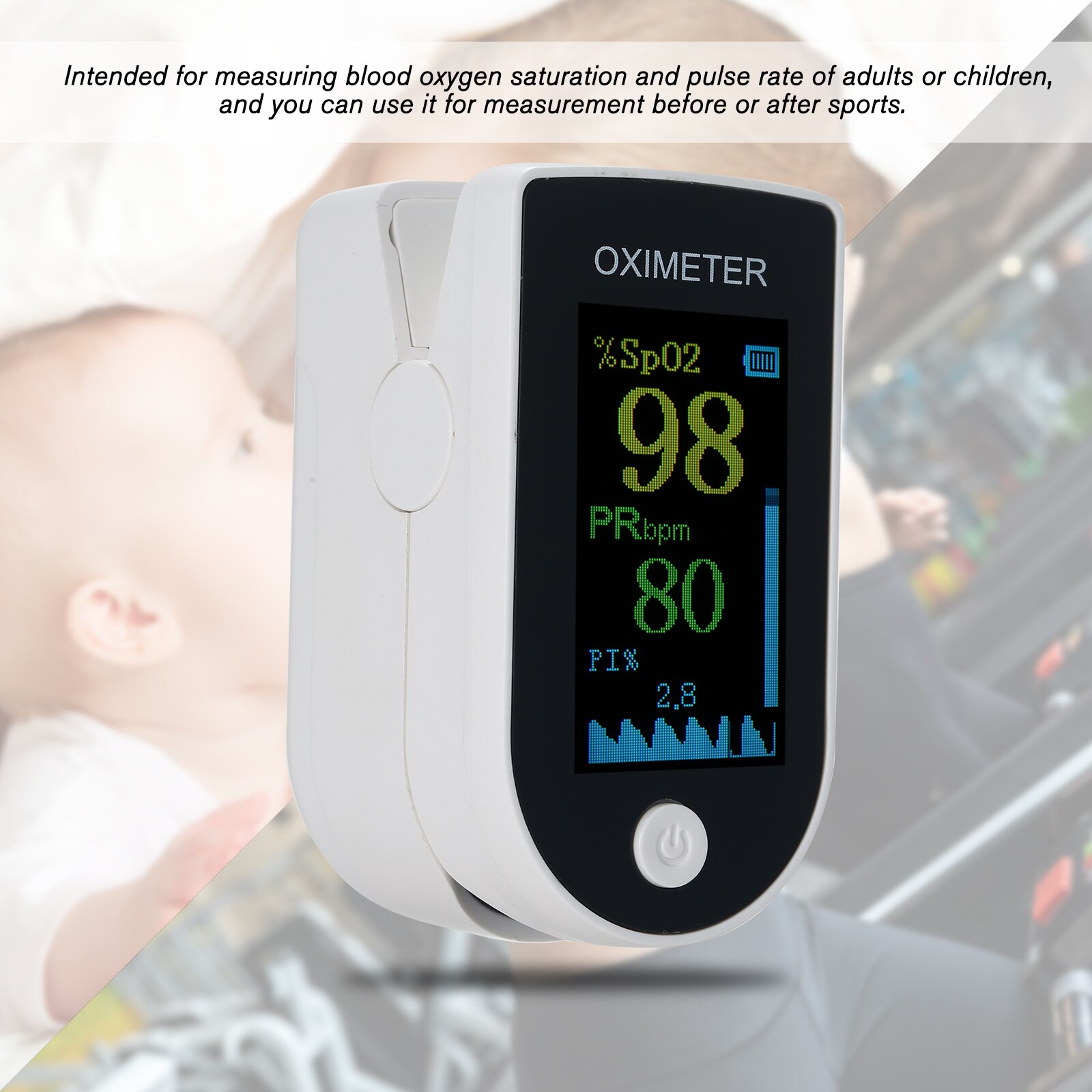 Mini Fingertip Pulse Oximeter heart rate monitor P... – Grandado