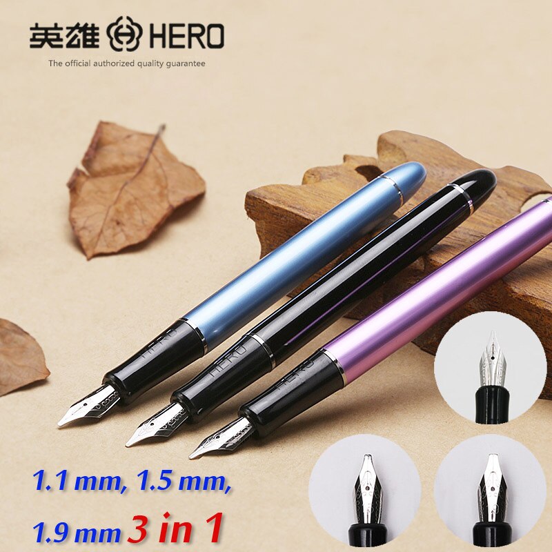 Hero 5028 3 nibs 3 in 1 metal calligraphy pen art ... – Grandado