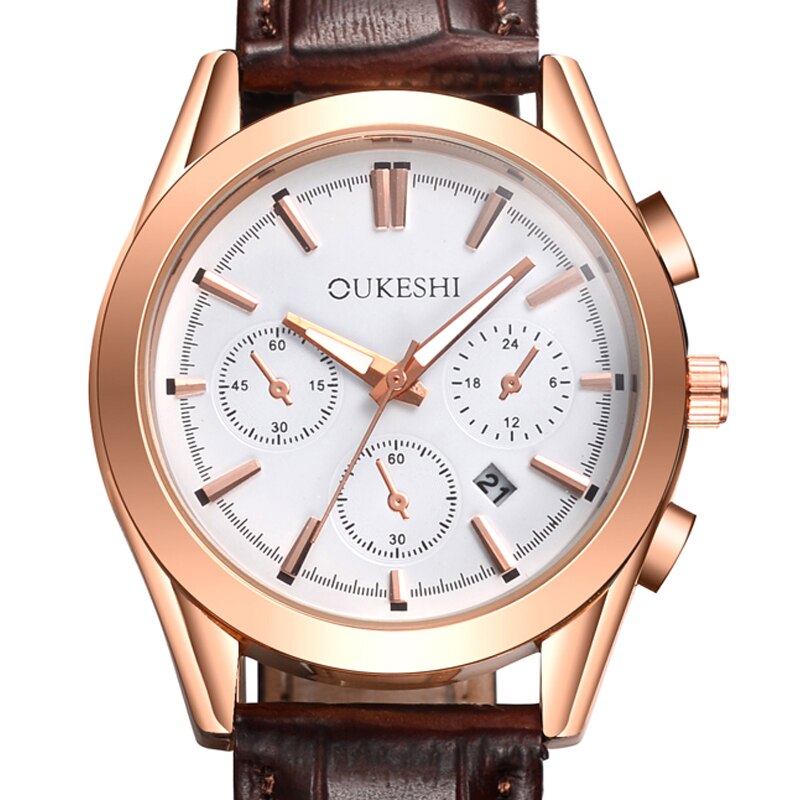 Brand Quartz Watch Men Leather Belt Wristwatches B... – Grandado