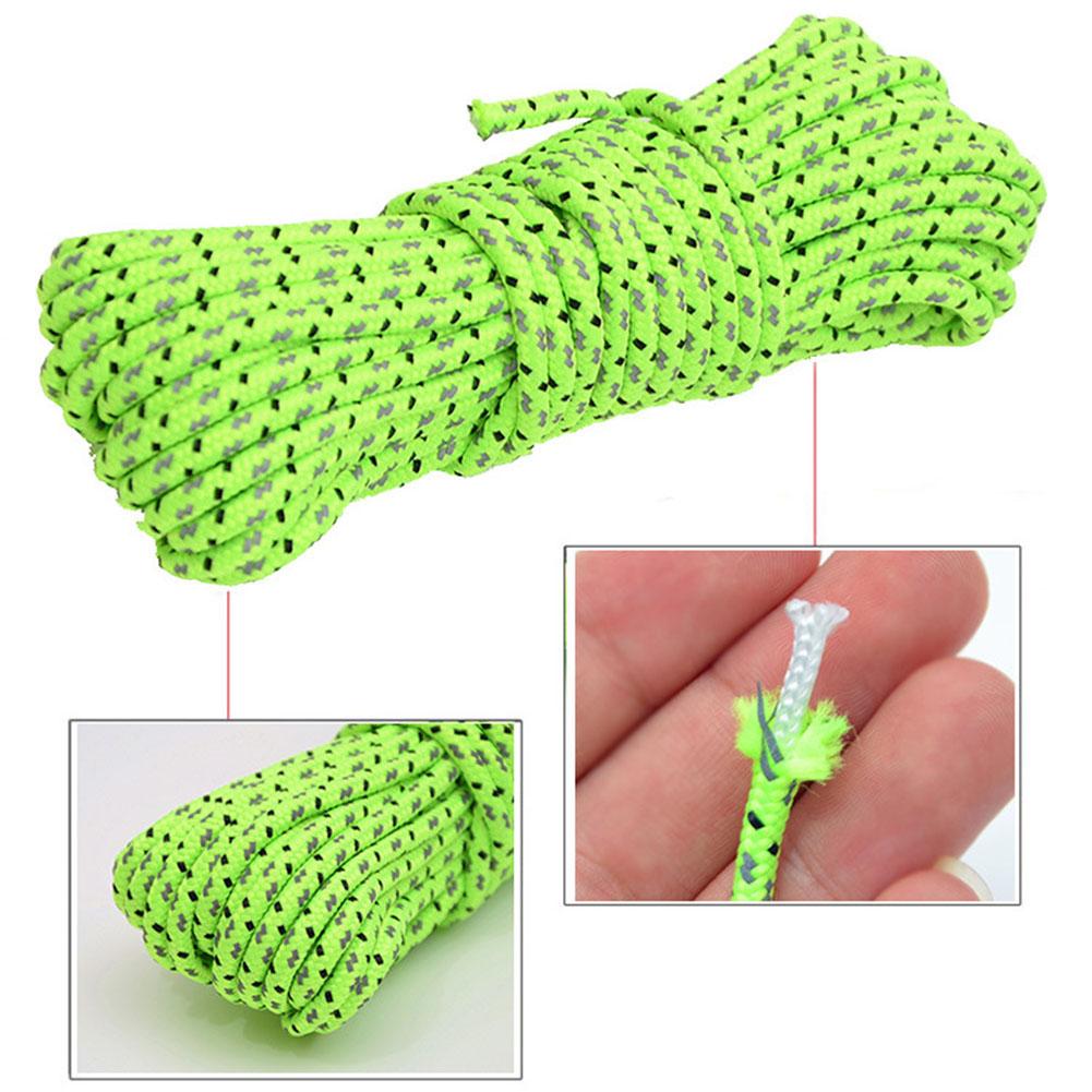 20m/50m Reflective Guyline Tent Rope Runners Fluor... – Vicedeal