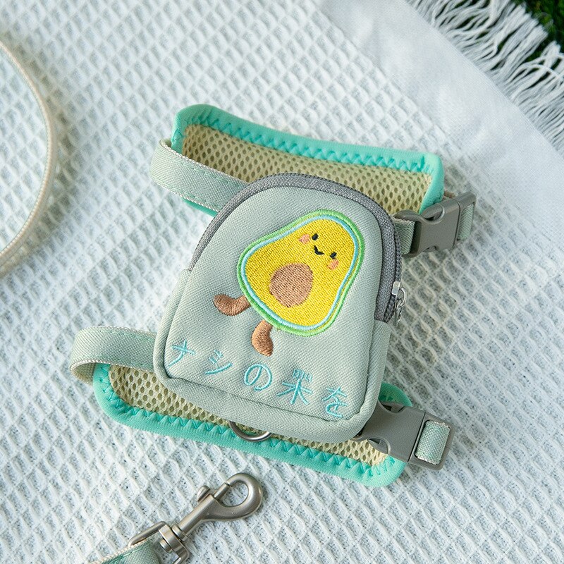 Cartoon Cat Harness Cat Vest Leash Breakaway Cat C... – Grandado