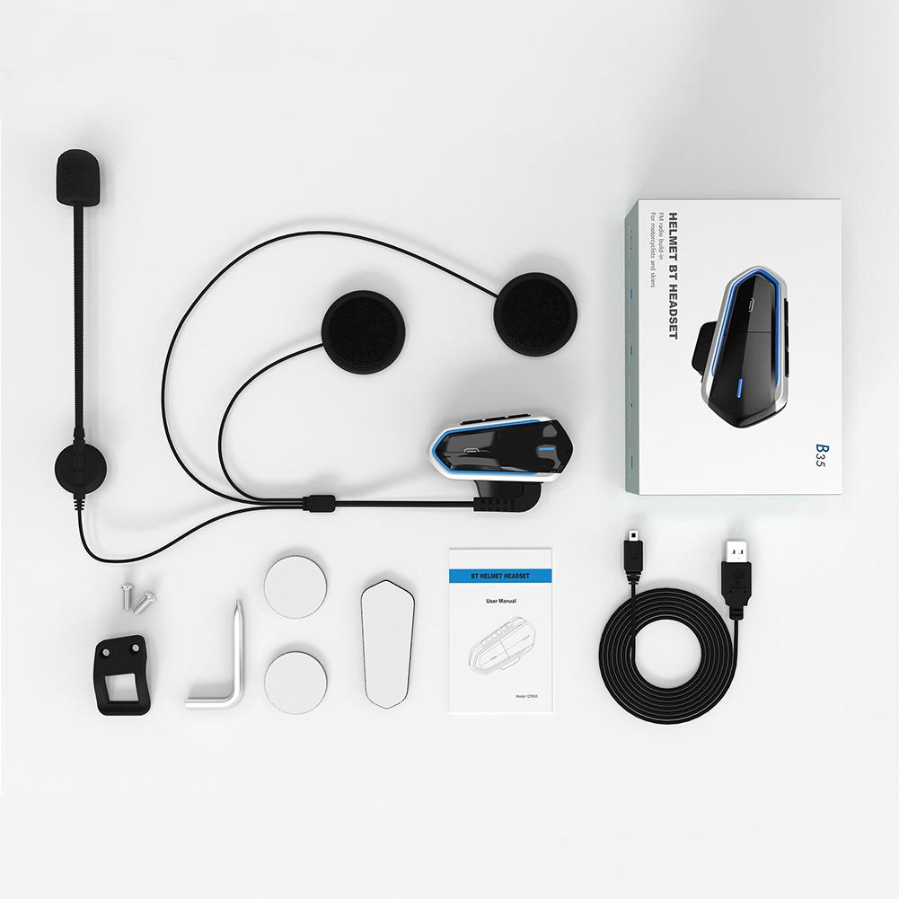 4-Way FM Radio Motorrad Bluetooth Wireless Helm Fr... – Grandado