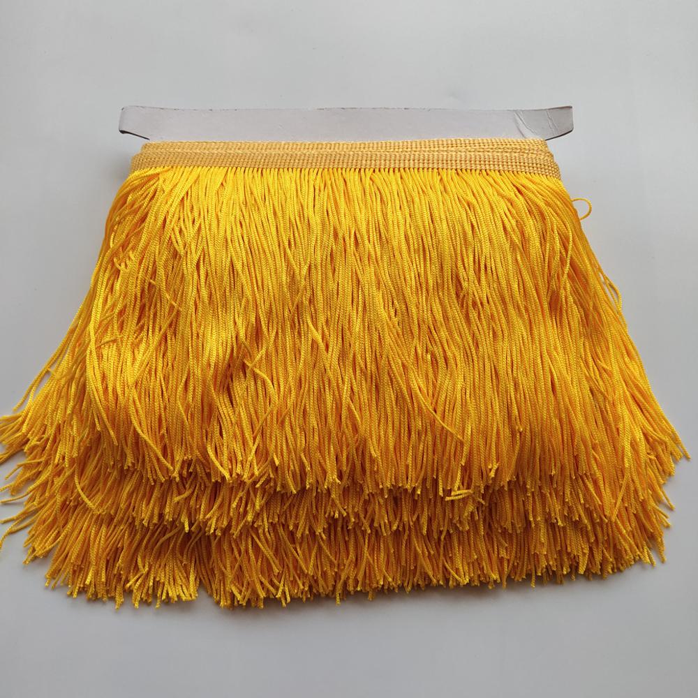 1Meters 15CM Long Golden Yellow Lace Fringe Trim P... – Grandado