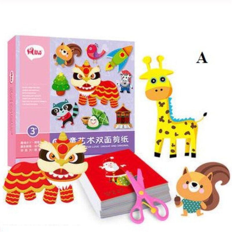 100pcs Kids cartoon color paper folding and cuttin... – Grandado