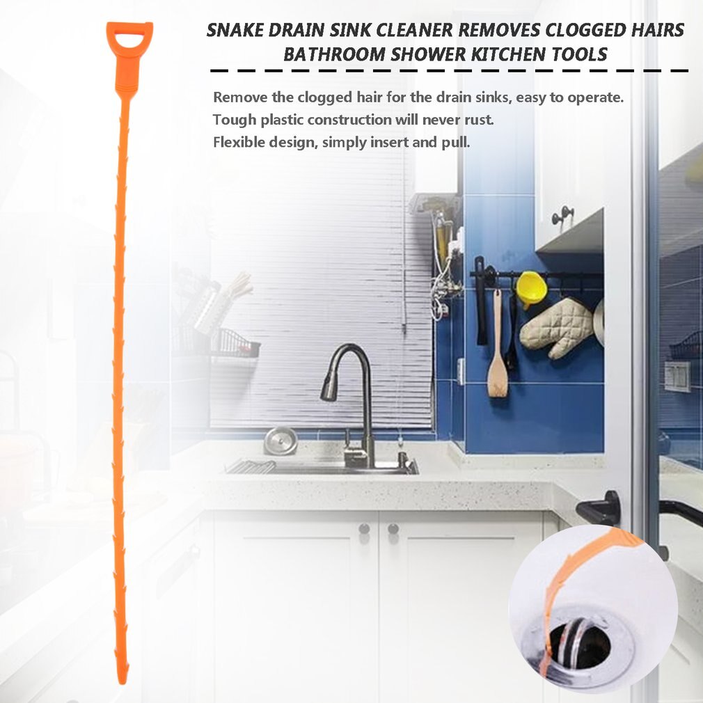 3Pcs Snake Shaped Sink Cleaner Bathroom Toilet Kit... – Grandado