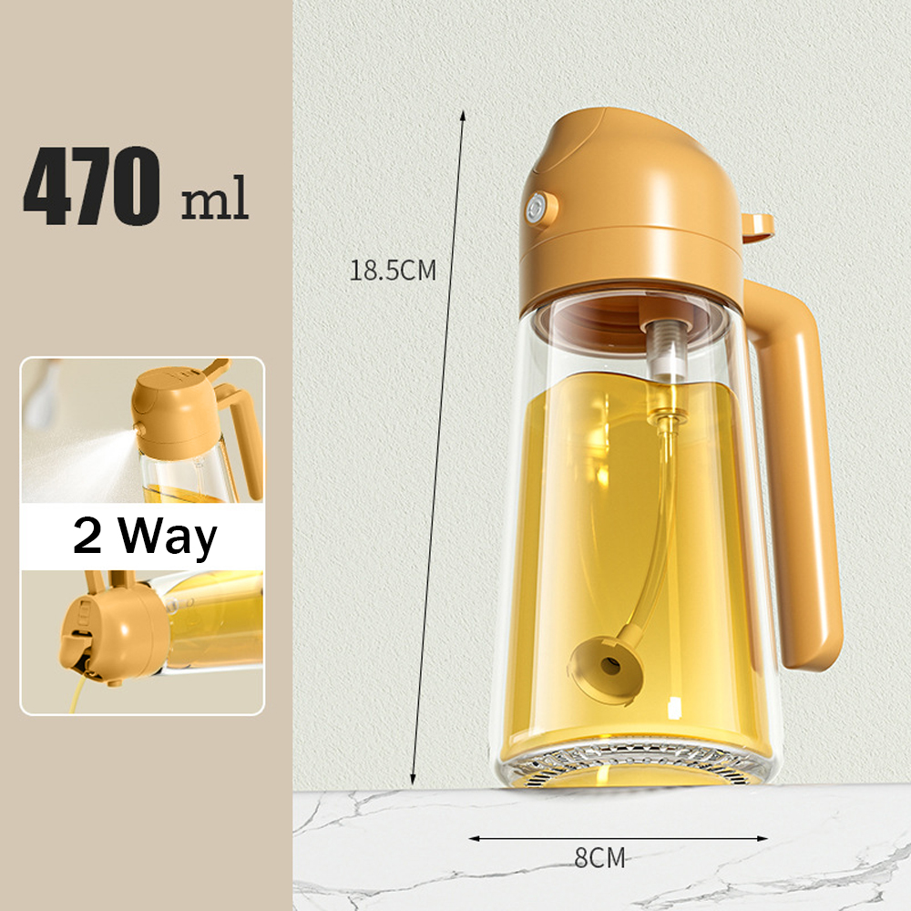 2in1 470ml Glas Spray Olie Spuitfles Spray Olie Di... – Grandado