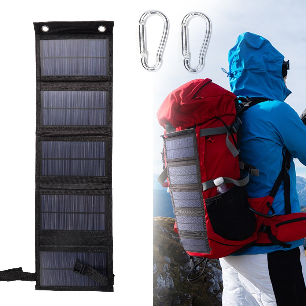 Folding Solar Panel 20W Solar Cells Pack 5V USB Ch... – Vicedeal