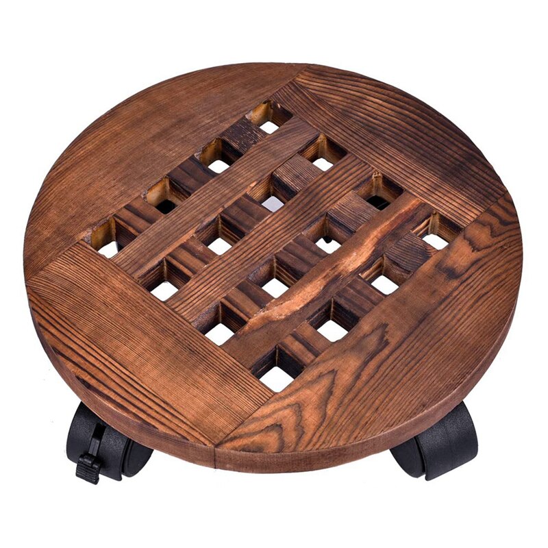 10 inch/25cm Wood Flower Pot Removable Tray Plant ... – Grandado