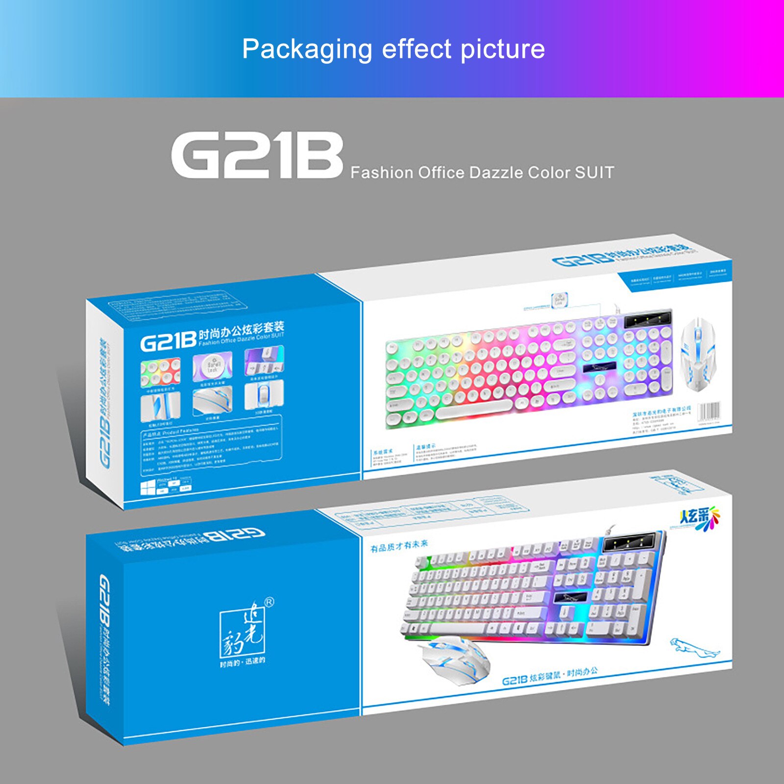 Colorful LED Gaming Keyboard For Computer Illumina... – Grandado