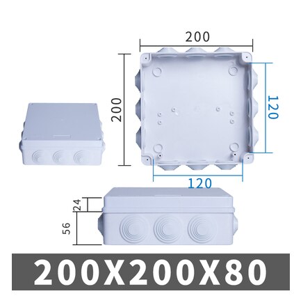 R type Plastic Waterproof Junction Box Outdoor Sea... – Grandado
