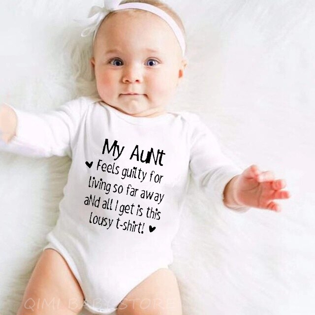 Mijn Tante Voelt Guilty Grappige Baby Rompertjes J... – Grandado