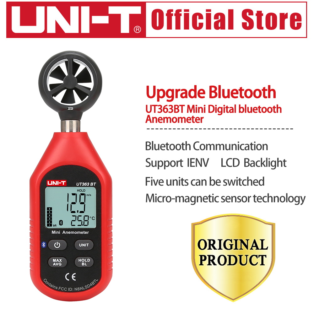 UNI-T UT363BT Mini Digital Bluetooth Anemometer Ha... – Grandado