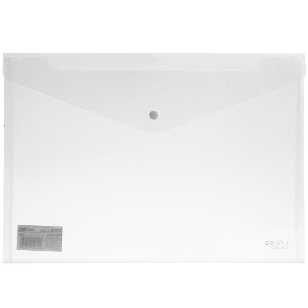 20 Pcs/Lot Deli 5505 PVC-A4 Transparent button doc... – Vicedeal