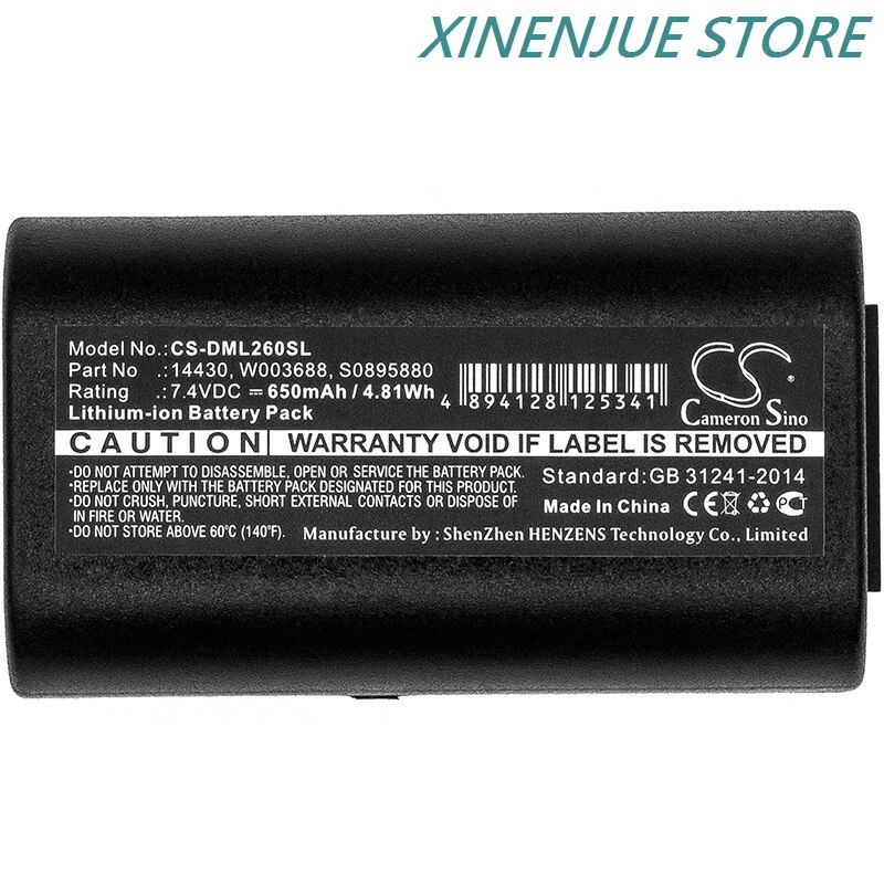 Portable Printer Battery 7.4V/650mAh S0915380,1758... – Vicedeal