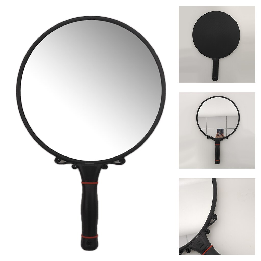 Round Hand Mirror Makeup Large Handheld Mirror wit... – Grandado
