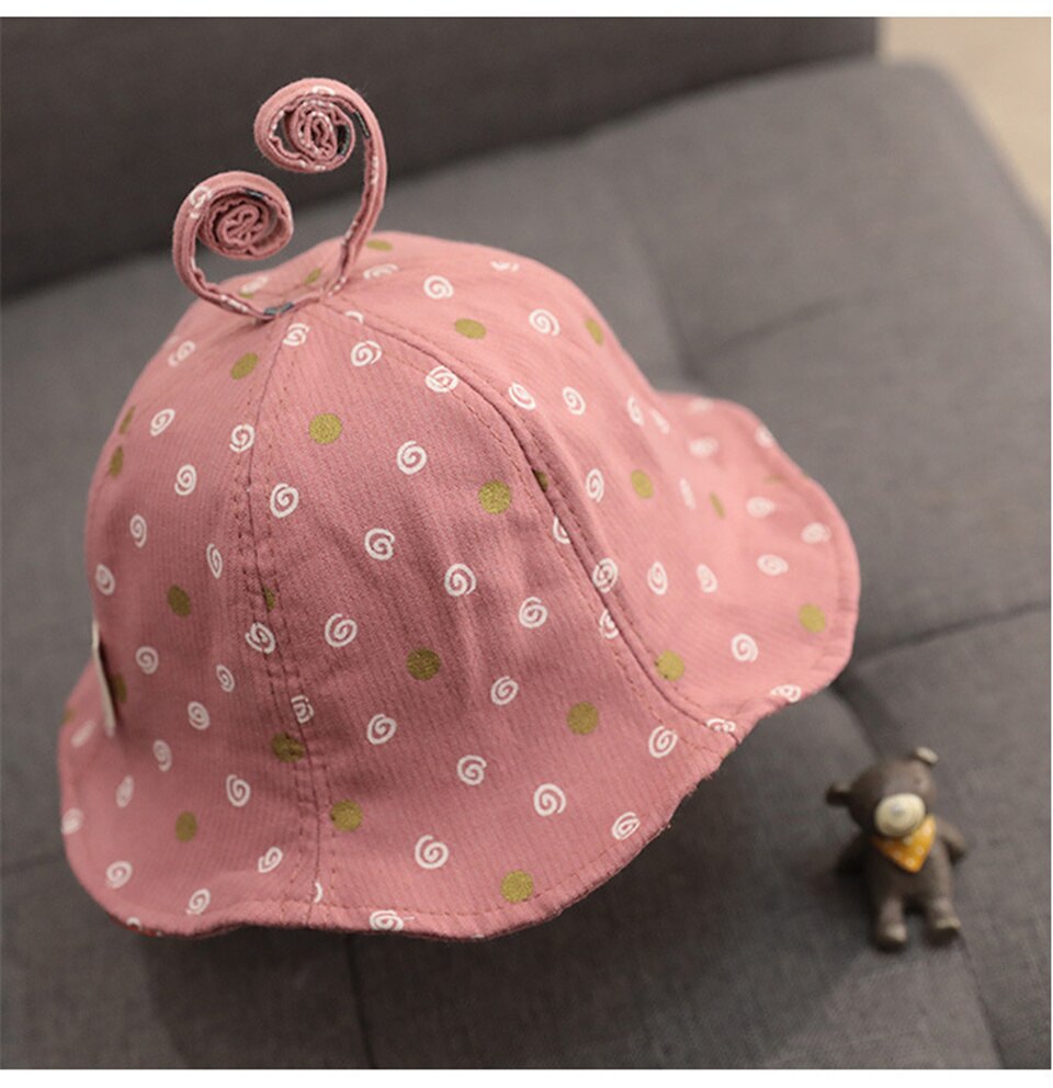 Kids Cartoon Snails Bucket Hat Panama Cute Cotton ... – Vicedeal