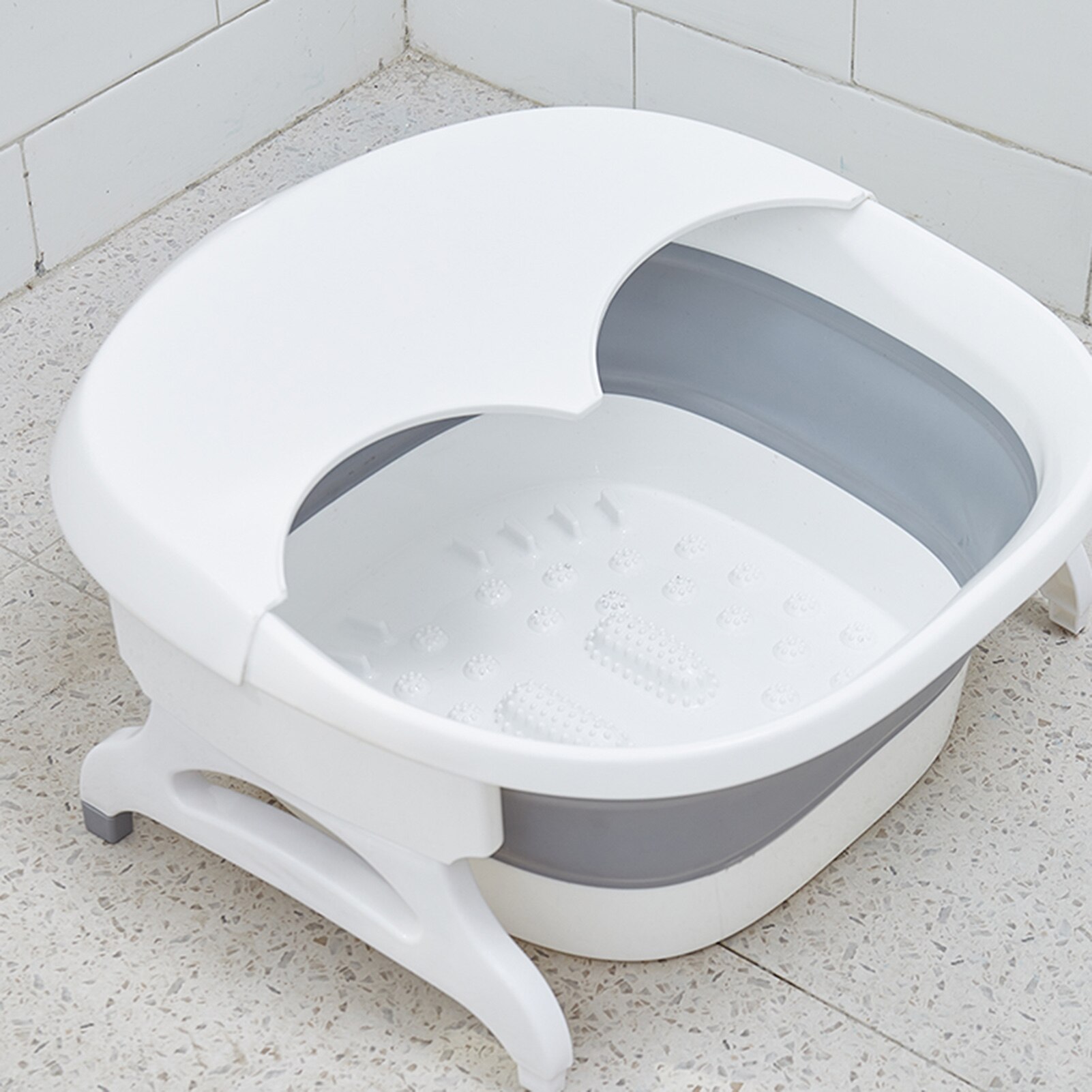 Plastic Foldable Foot Bath Bucket Bathroom Foot Wa... – Grandado
