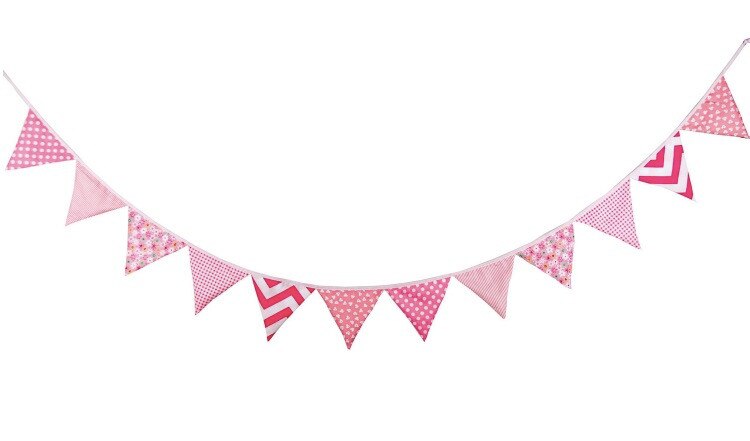 3.3 M 12pcs Summer Pink Wave Dot Bunting Banner Co... – Vicedeal