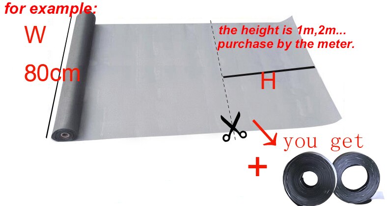 1 m Height Nano Fly Mosquito Screen Net Mesh for W... – Vicedeal