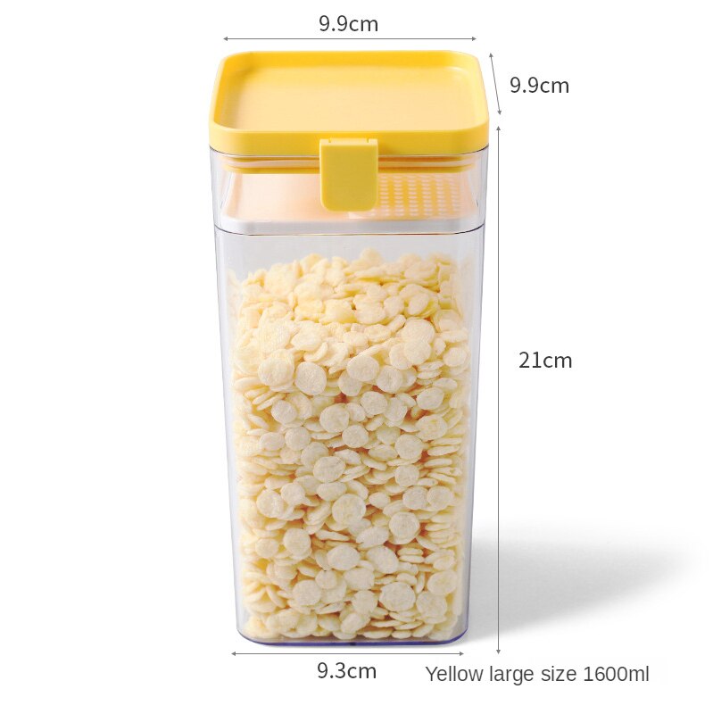 Plastic Food Sealed Cans Kitchen Dry Goods Storage... – Grandado