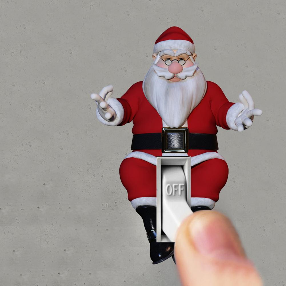 5Pcs/Set Great Santa Stickers Paper Wall Sticker A... – Grandado