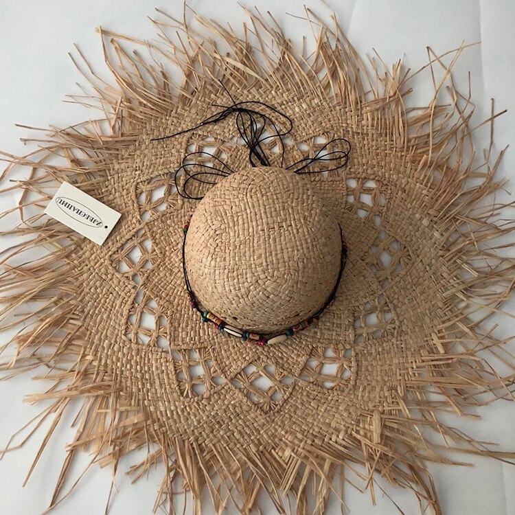 ZJBECHAHMU fedoras Solid Vintage Straw Sun Hats Fo... – Grandado