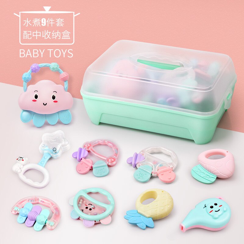 Baby Toys Baby 0-1 Year Old Rattle Newborn Baby 3-... – Grandado