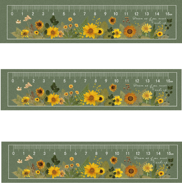15cm Daisy Rose Ruler Transparent Diy Drawing Tool... – Grandado