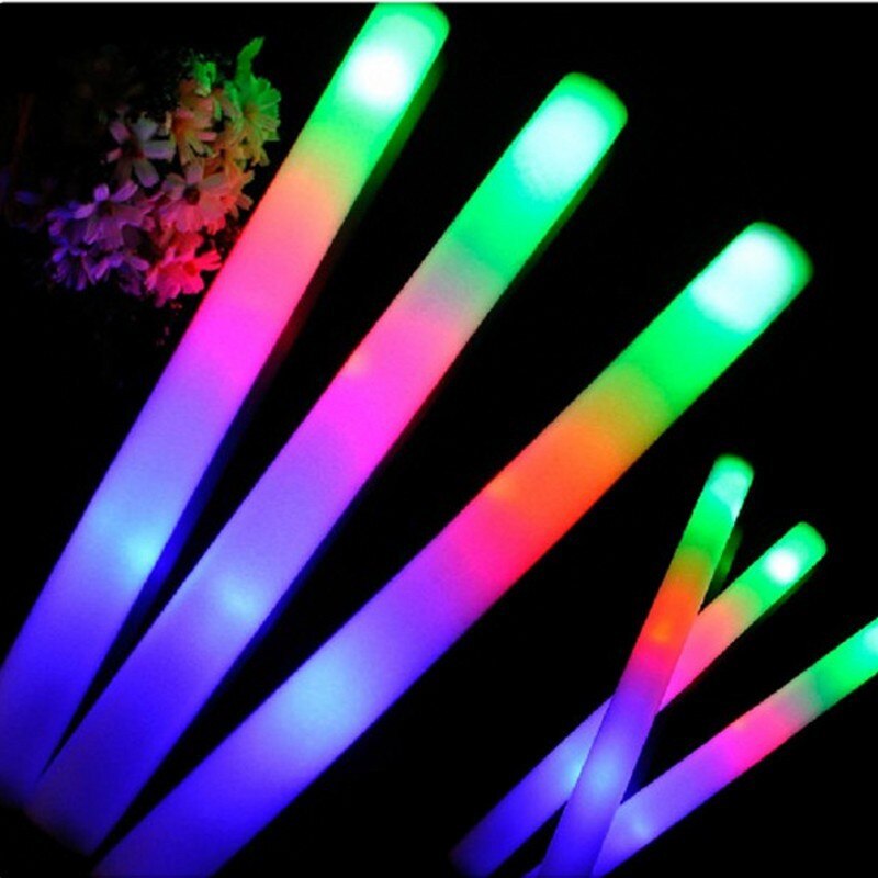 Cool Light Up Foam Sticks Flashing Glow Stick Chan... – Vicedeal