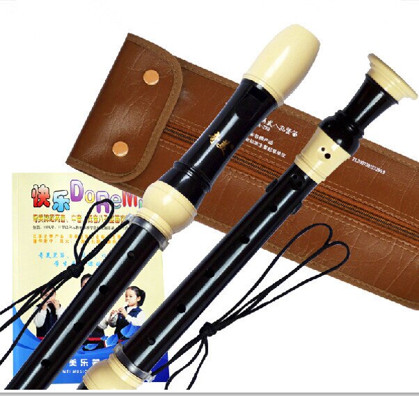 8 Holes German Alto Black Plastic Recorder F Key G... – Grandado